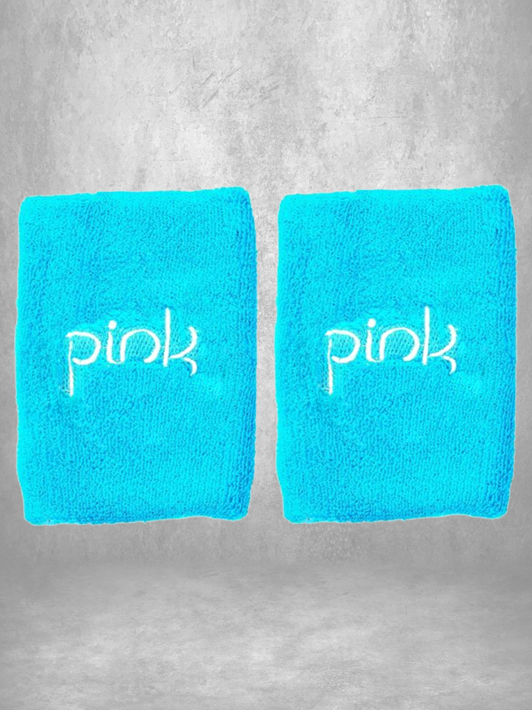 Light Blue Wristbands - Pink Leisurewear