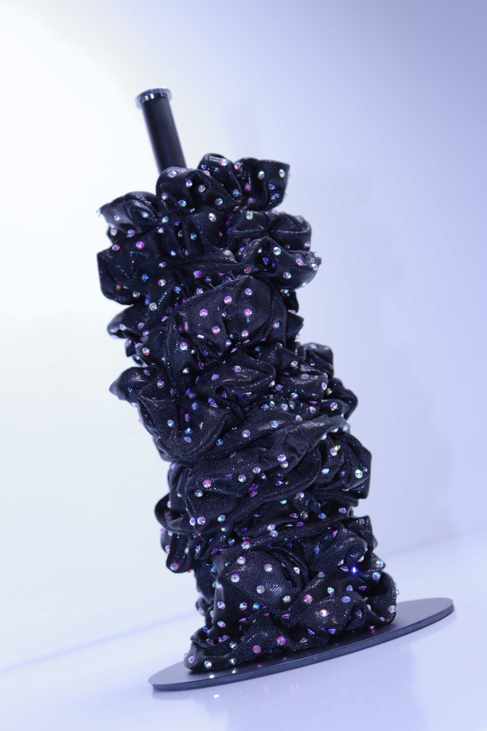 Diamond Scrunchie - Black Mystique - Pink Leisurewear