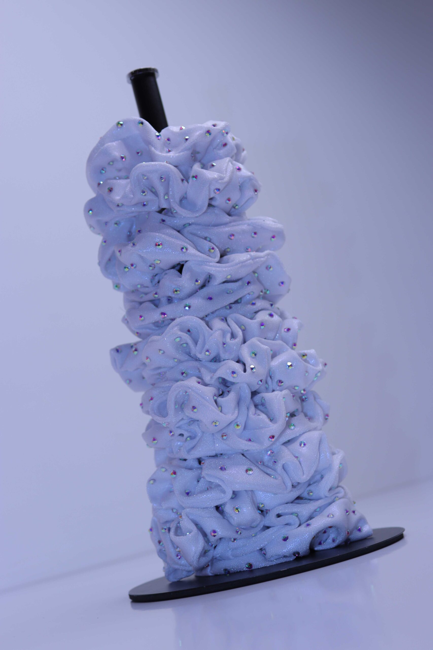 Diamond Scrunchie - White Mystique - Pink Leisurewear